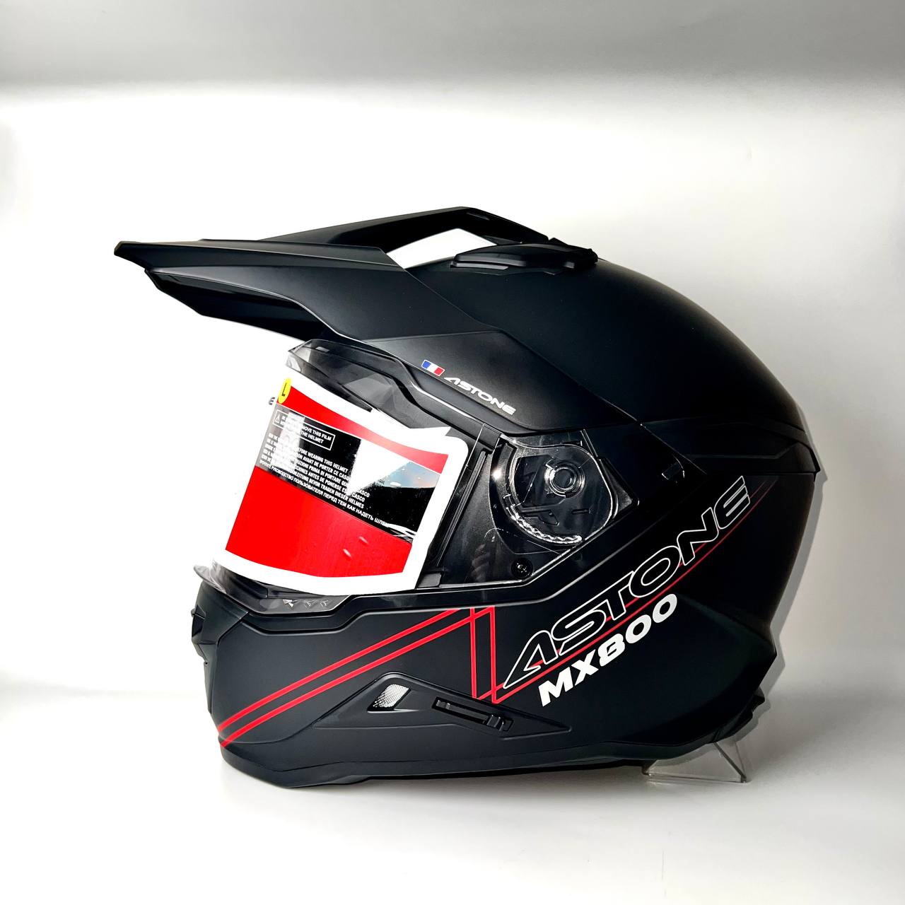 ASTONE Helmets MX800 Matte Black - KMX Helmets