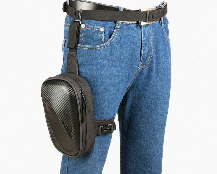 Hard Shell Motorcycle Leg bags - KMX Helmets