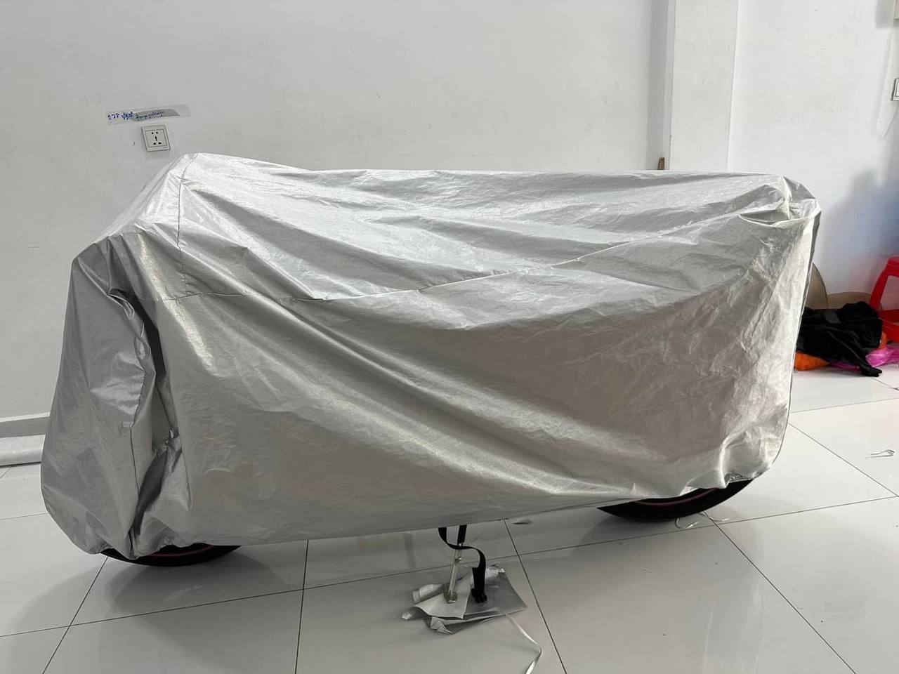 BS Motorcycle Cover Waterproof Outdoor Reflective Dust Sun Wind Rain ...