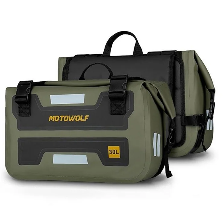 MOTOWOLF Waterproof Saddle Bags for Motorcycles 30L 1pair - KMX Helmets